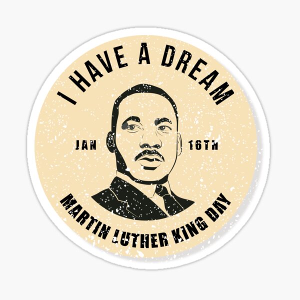 "Martin Luther King day vintage Gifts. #MLK" Sticker for Sale by ...