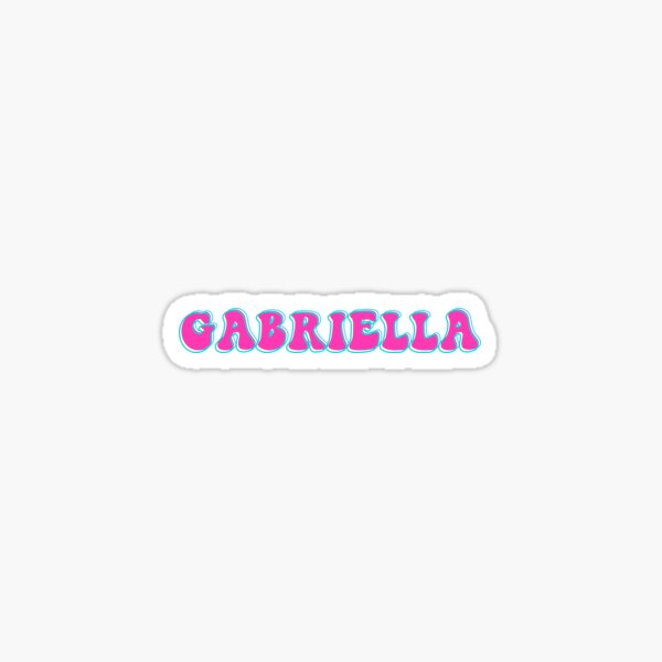 "GABRIELLA Cute Name Design GABRIELLA - Kawaii GABRIELLA Name" Sticker ...
