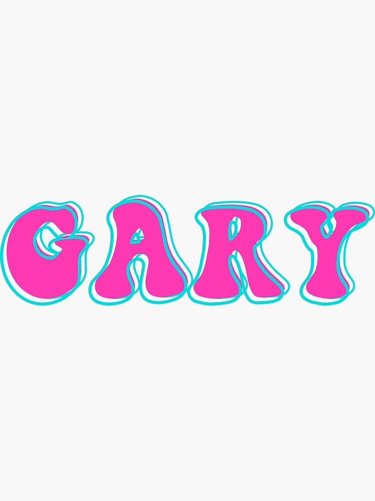 "GARY Cute Name Design GARY - Kawaii GARY Name" Sticker by Custom-Name ...