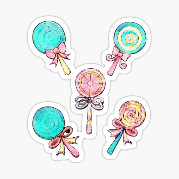 " Lollipops" Sticker for Sale by CalliopeCr | Redbubble