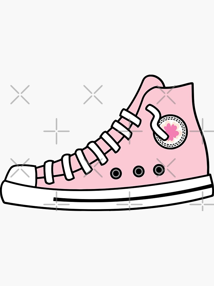 "Light Pink Sneakers I Pink Shoes" Sticker for Sale by applebun | Redbubble