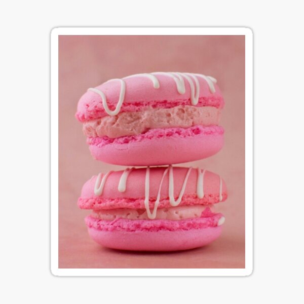 "Pink Macaron" Sticker for Sale by KawaiiCaps | Redbubble