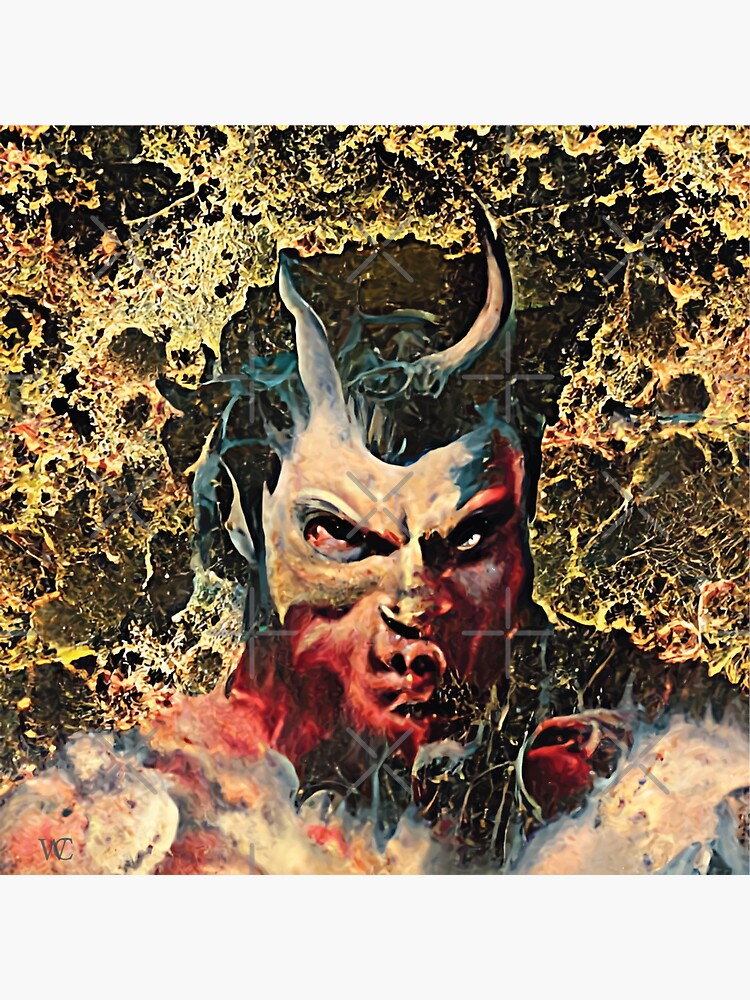 "Devil's transformation" Sticker by BonoboDesigns | Redbubble