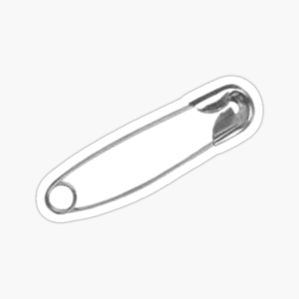 "safety pin" Sticker for Sale by gobie | Redbubble