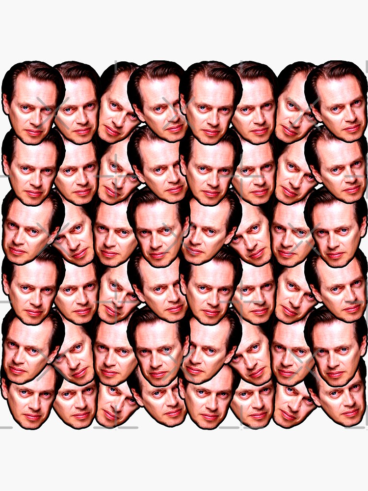 "Steve Buscemi Collage galaxy new" Sticker for Sale by HEERYAK | Redbubble