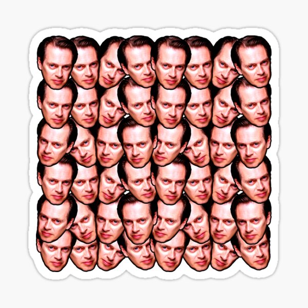 "Steve Buscemi Collage galaxy new" Sticker for Sale by HEERYAK | Redbubble