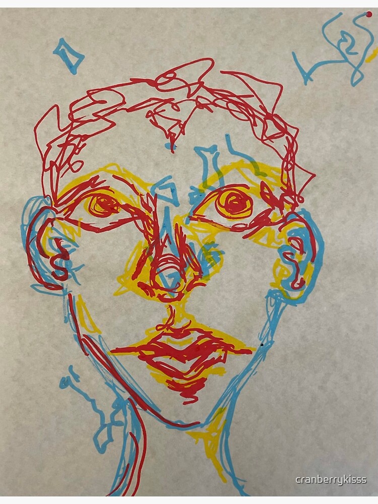 "Primary color introvert person portrait" Sticker for Sale by ...