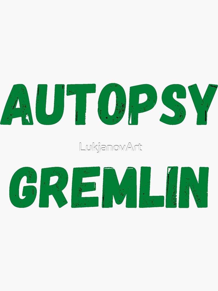 "Autopsy Gremlin - NCIS" Sticker for Sale by LukjanovArt | Redbubble