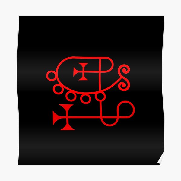 "Valefor - Goetia (uncircled / red)" Poster for Sale by Shadow-Kingdom ...