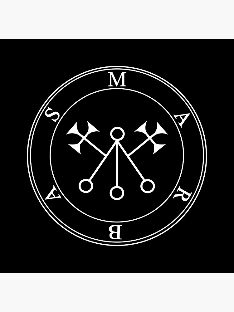 "Marbas - Goetia (white)" Poster for Sale by Shadow-Kingdom | Redbubble