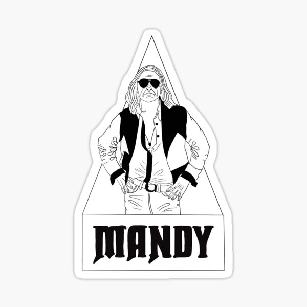 ""Mandy" Jeremiah " Sticker for Sale by motelgemini | Redbubble