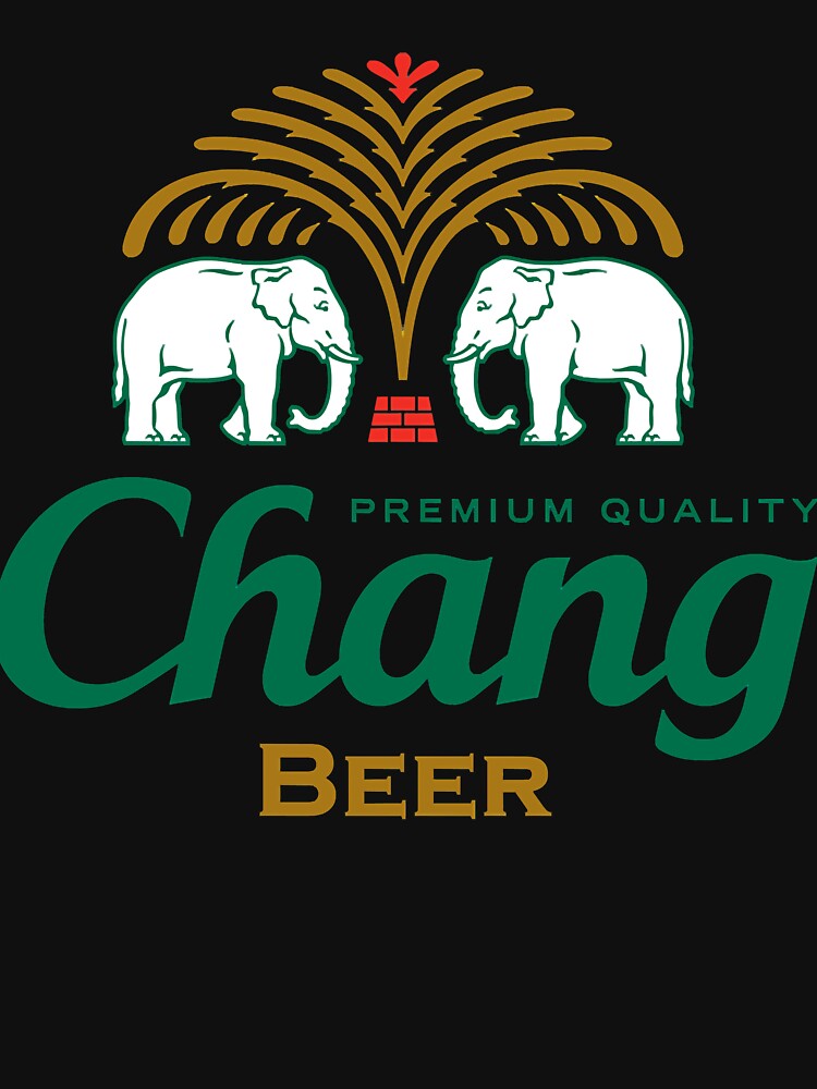 "Thailand Chang beer bottle label เบียร์ ช้าง Essential T-Shirt ...