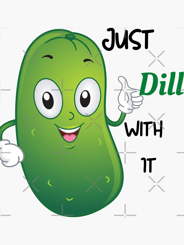 "Dill With It Chef Design Lab" Sticker for Sale by notfamouschef ...