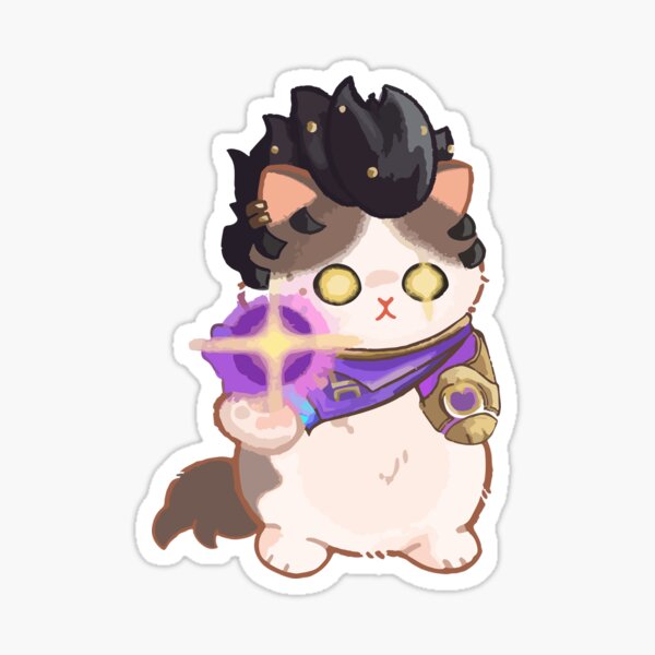 " Minimalist Astra cat cute Catlorant catAstra" Sticker by ipo23 ...