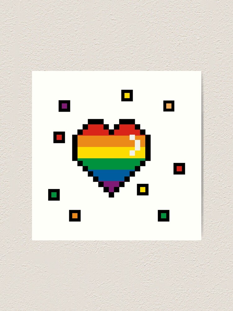 "lgbtiq heart" Art Print by LGBTIQ | Redbubble