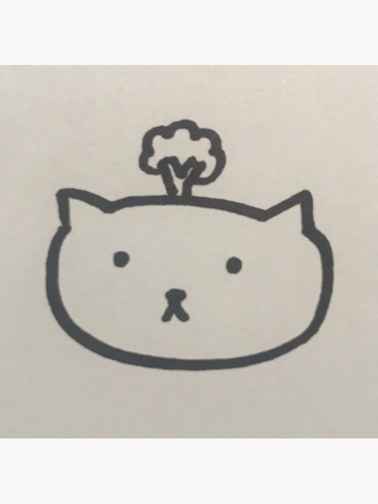 "Cat Broccoli " Sticker by turieb | Redbubble