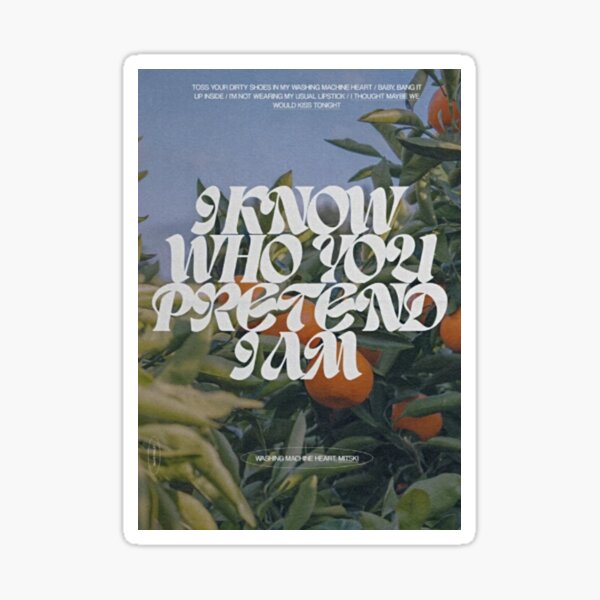 "Mitski Washing Machine Heart" Sticker for Sale by beautyatwork | Redbubble