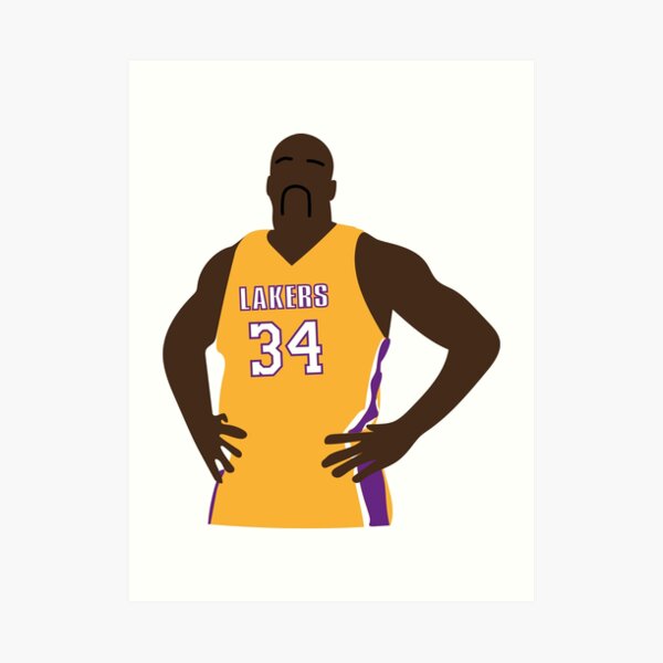 "Shaquille 'Shaq' O'Neal 34" Art Print for Sale by LakeshowThreads ...