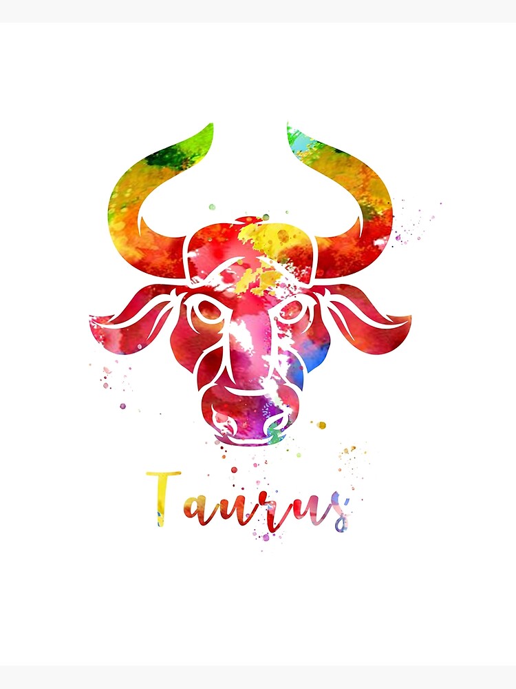 "Taurus Dark Theme" Poster by Zodiac-Fits | Redbubble