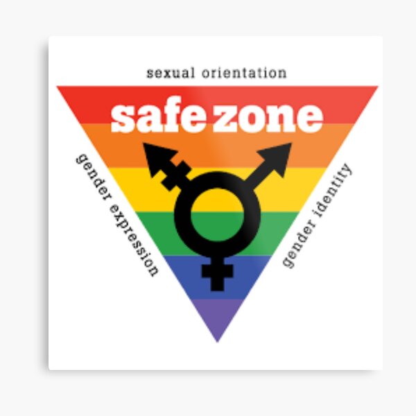"LGBT+ Safe Zone Equality" Metal Print by safetypins | Redbubble