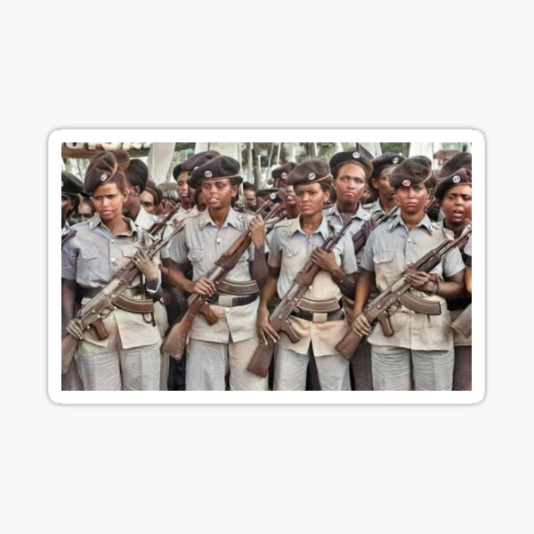 "Female Soldiers, Part Of The Somali National Army (SNA)" Sticker for ...