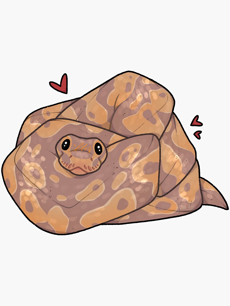 "banana ball python sticker" Sticker for Sale by ficatii | Redbubble