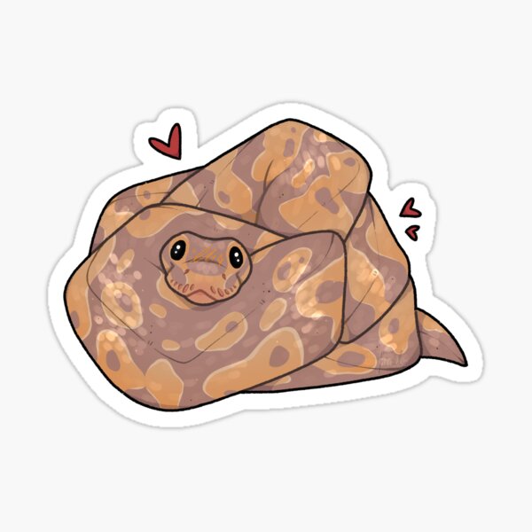 "banana ball python sticker" Sticker for Sale by ficatii | Redbubble