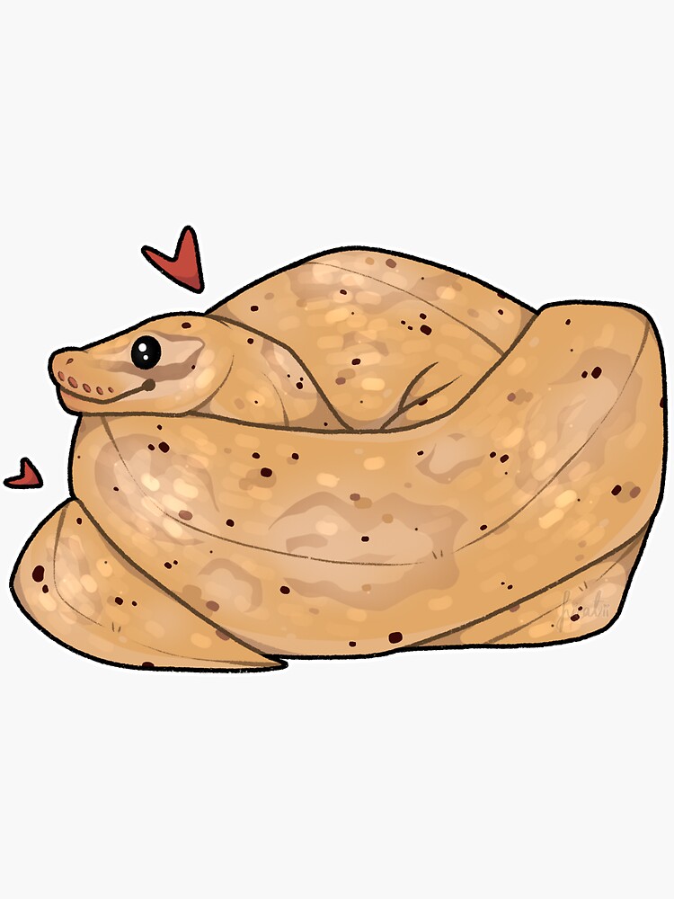 "pastel banana ball python sticker" Sticker for Sale by ficatii | Redbubble
