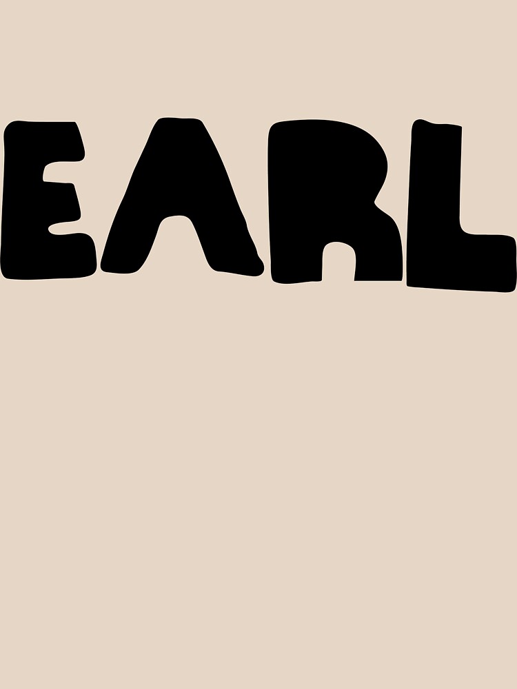 "Earl Version 1 Black Ink" T-shirt for Sale by FreshThreadShop ...