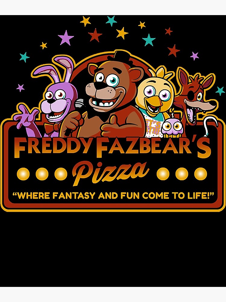Lámina metálica «Five Nights at Freddy & x27; s Freddy Fazbear & x27; s ...