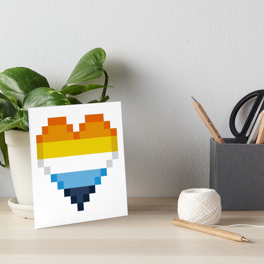 "Aroace Pride Heart #3" Art Board Print by NovotnyDesigns | Redbubble