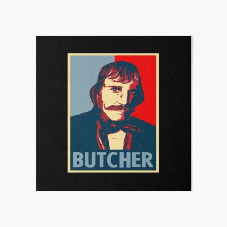 "Bill 'The Butcher' Cutting character butcher poster" Art Board Print ...