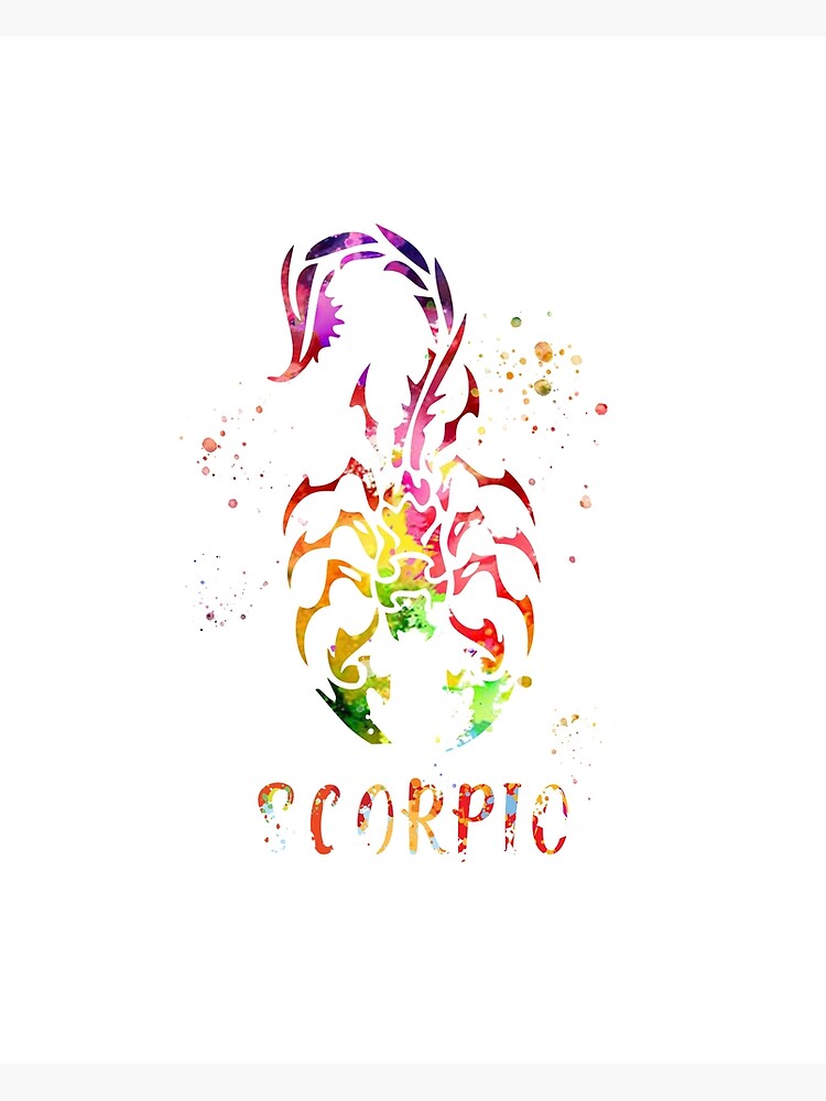 "Scorpio Dark Theme" Poster for Sale by Zodiac-Fits | Redbubble