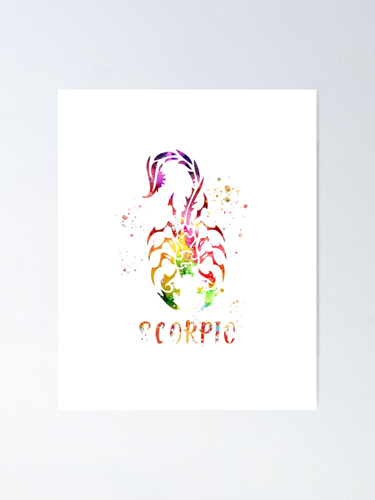 "Scorpio Dark Theme" Poster for Sale by Zodiac-Fits | Redbubble