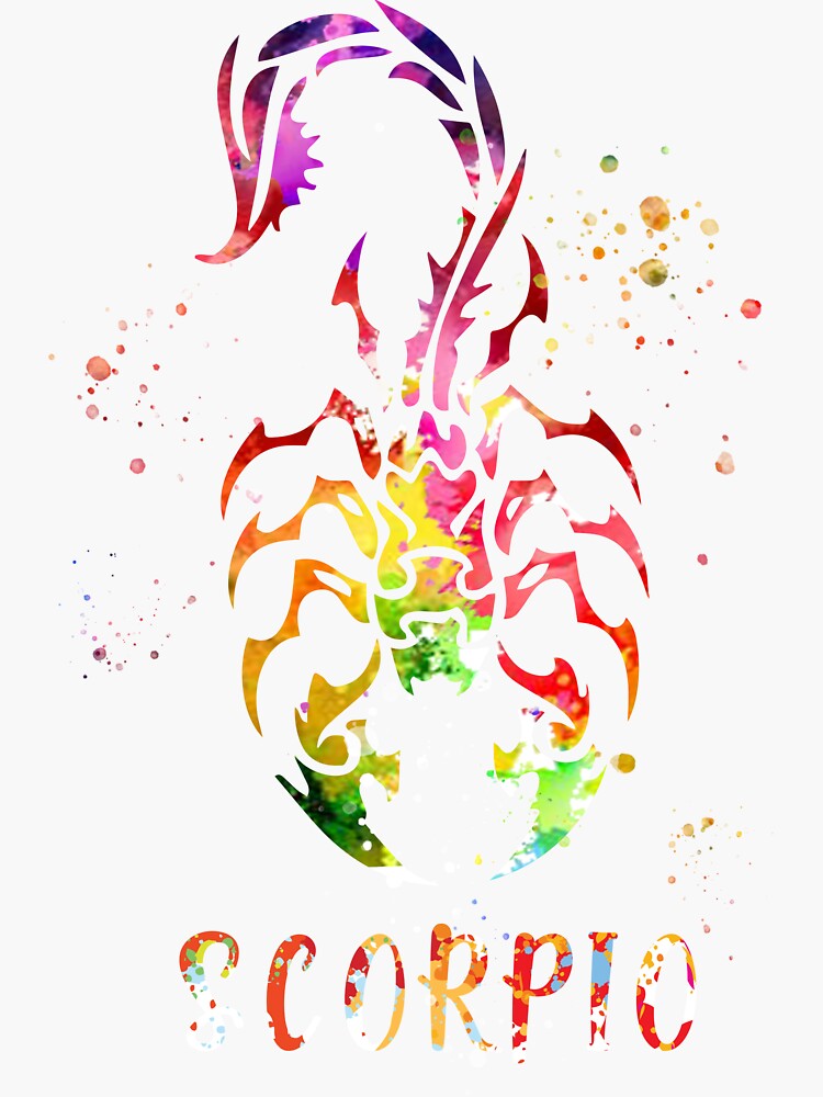 "Scorpio Dark Theme" Sticker for Sale by Zodiac-Fits | Redbubble