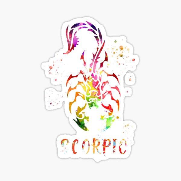 "Scorpio Dark Theme" Sticker for Sale by Zodiac-Fits | Redbubble