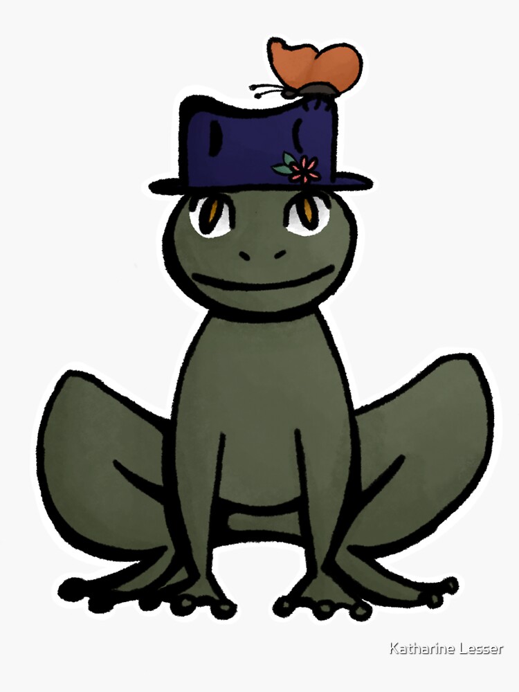 "Fancy Frog" Sticker by korpkorp | Redbubble