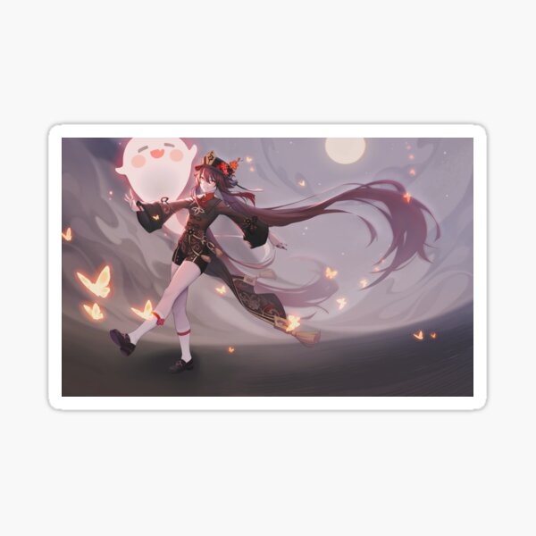 "Cute Hu Tao Genshin Impact" Sticker for Sale by sasquachnime | Redbubble