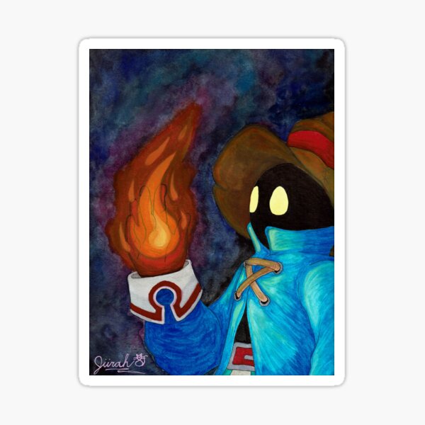 "Fira - Final Fantasy IX Vivi - Watercolor Painting" Sticker for Sale ...