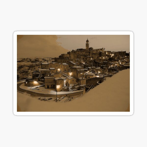 "Matera" Sticker for Sale by painterfrank | Redbubble