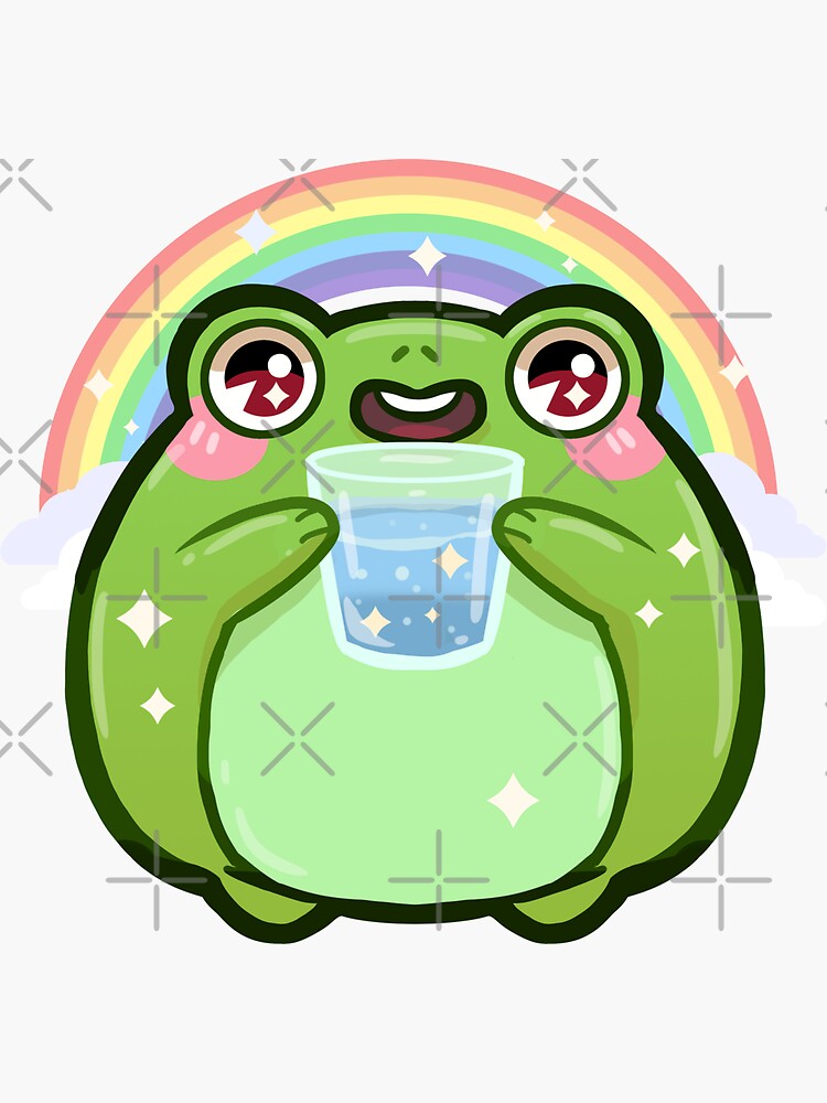 "Rainbow Frog" Sticker by controlzee- | Redbubble