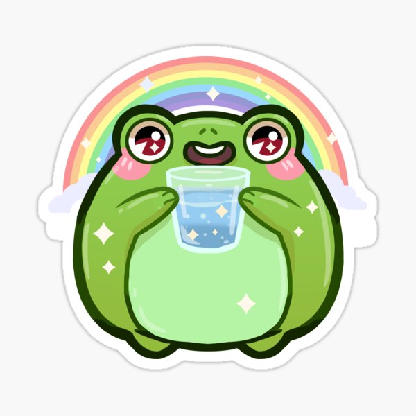"Rainbow Frog" Sticker by controlzee- | Redbubble