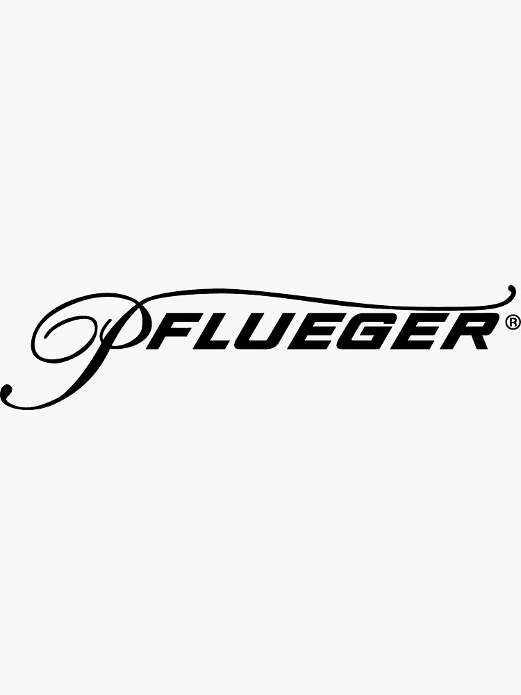 "FISHING - "PFLUEGER"LOGO" Sticker for Sale by Nancyier710 | Redbubble