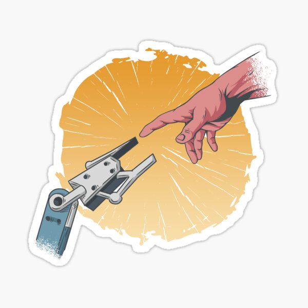 "Robotics Mom Arm Cartoon Art" Sticker for Sale by MrEddie10 | Redbubble