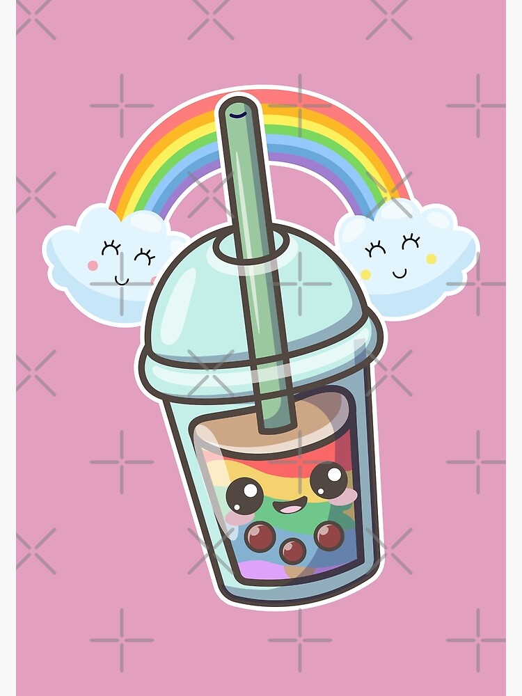 Póster «Orgullo Boba Tea / LGBTQ / Arco iris / Kawaii» de CoolSkin ...