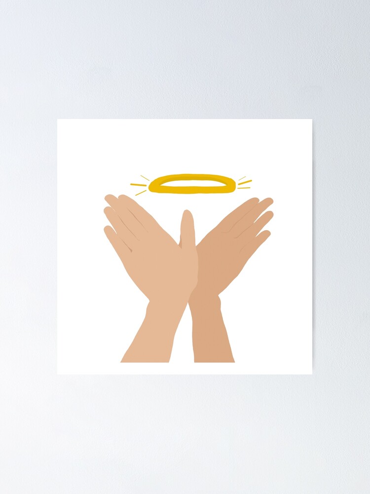 "Halo Hand Sign" Poster for Sale by CourtneyCowan23 | Redbubble