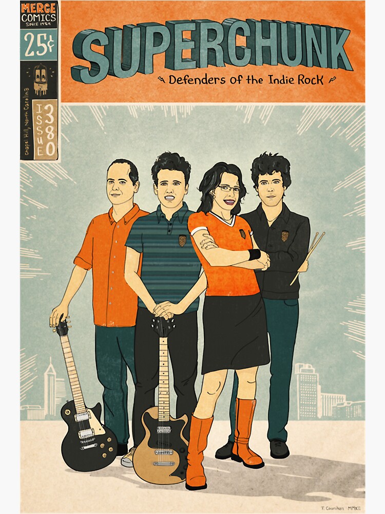 "Superchunk Illustration Relaxed Fit T-Shirt" Sticker by thomabiondo ...