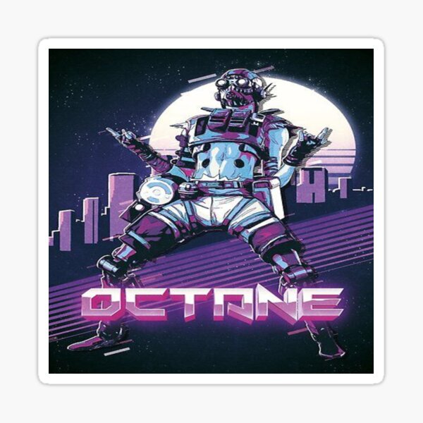 "octane retro 80s design" Sticker for Sale by Chelsea-FC | Redbubble