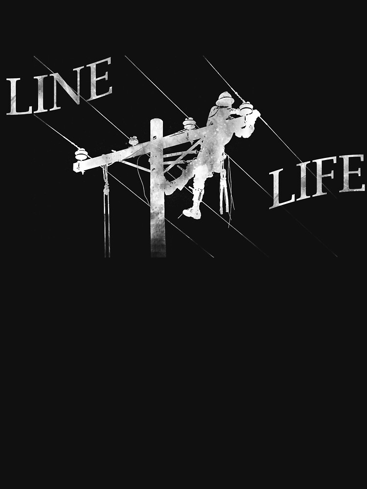 "Line Life - Lineman" Pullover Hoodie by PETRIPRINTS | Redbubble