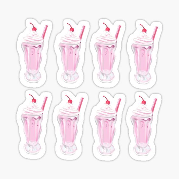 "Milkshake" Sticker for Sale by O2notrequired | Redbubble